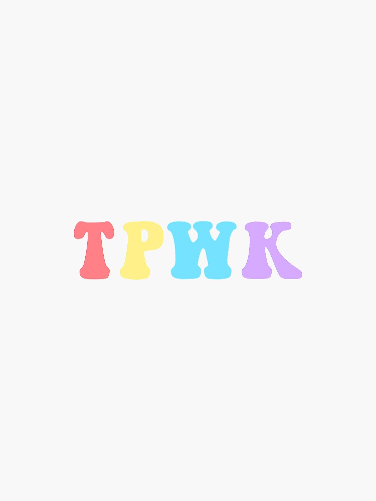 "TPWK" Sticker for Sale by nicolevanduzee | Redbubble