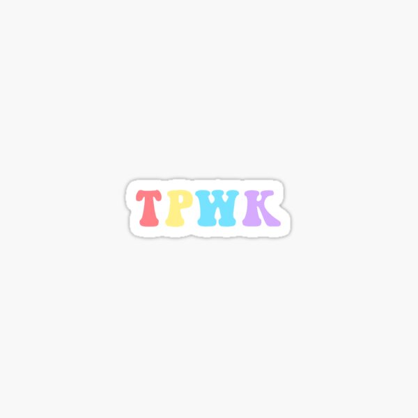 "TPWK" Sticker for Sale by nicolevanduzee | Redbubble