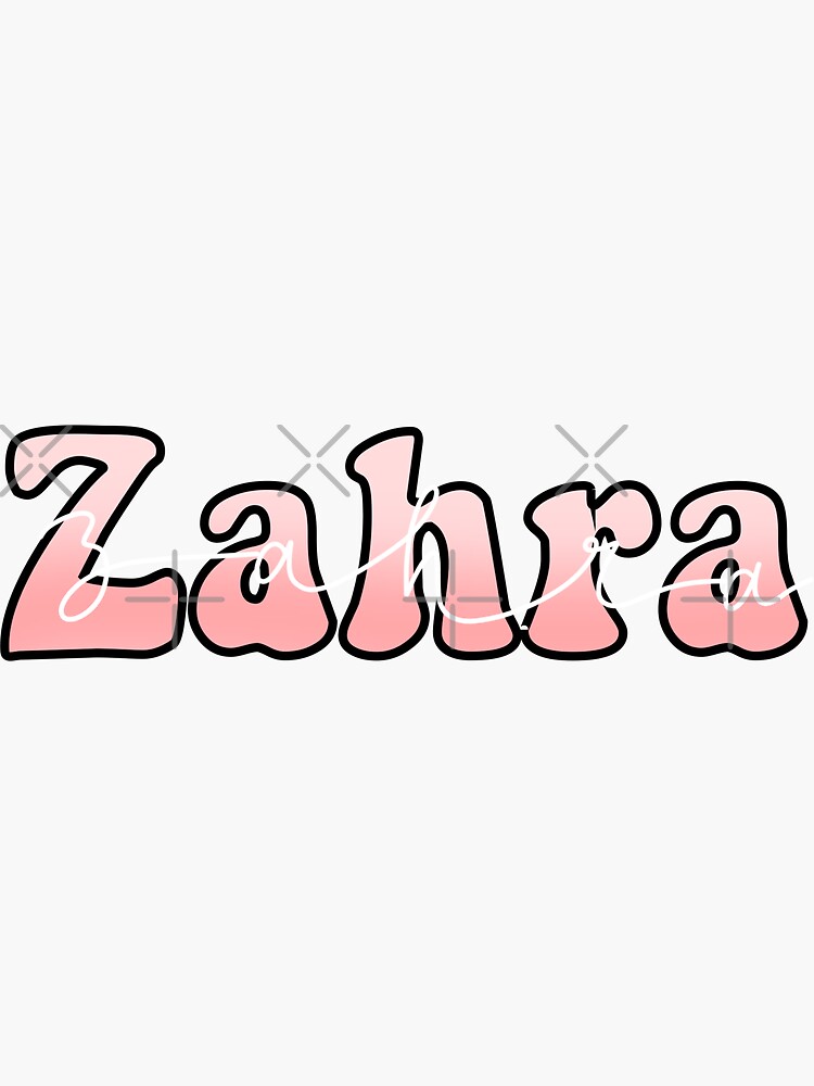 "Zahra custom" Sticker for Sale by chloemadesigns | Redbubble
