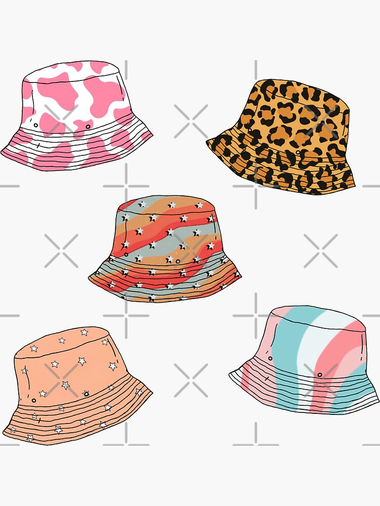 "aesthetic bucket hat sticker pack" Sticker for Sale by daniellegrazier ...