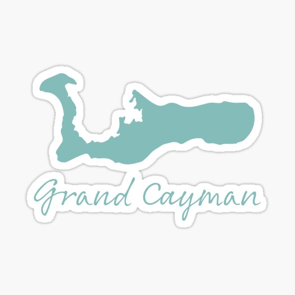 "Grand Cayman island shape" Sticker for Sale by EMPEnada | Redbubble