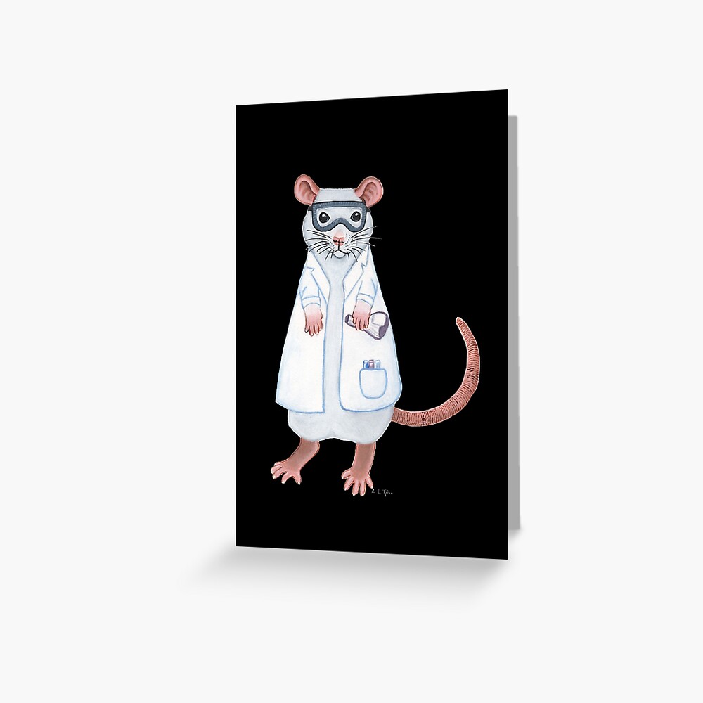 "Lab Rat" Greeting Card by WolfySilver | Redbubble