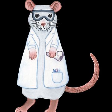 "Lab Rat" Sticker for Sale by WolfySilver | Redbubble