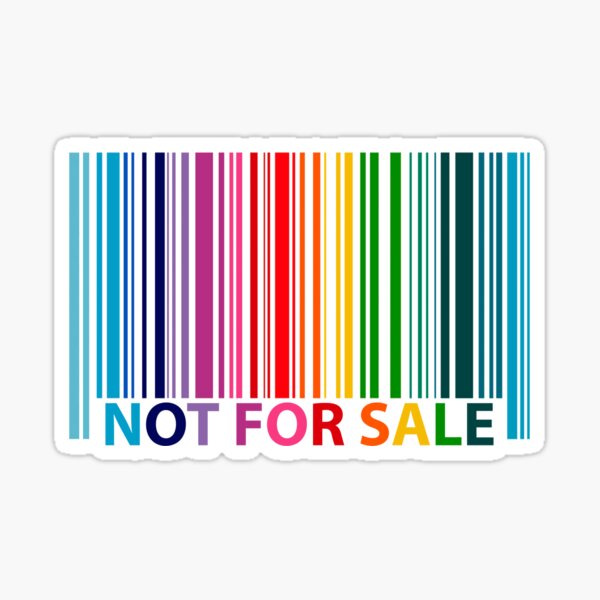 "Not For Sale" Sticker by BuckCreek | Redbubble