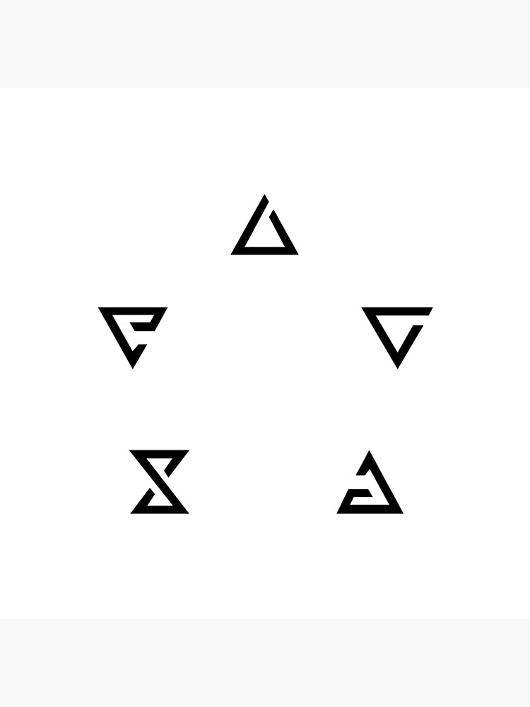 "Minimalist Witcher Signs" Pillow for Sale by wordyghost | Redbubble