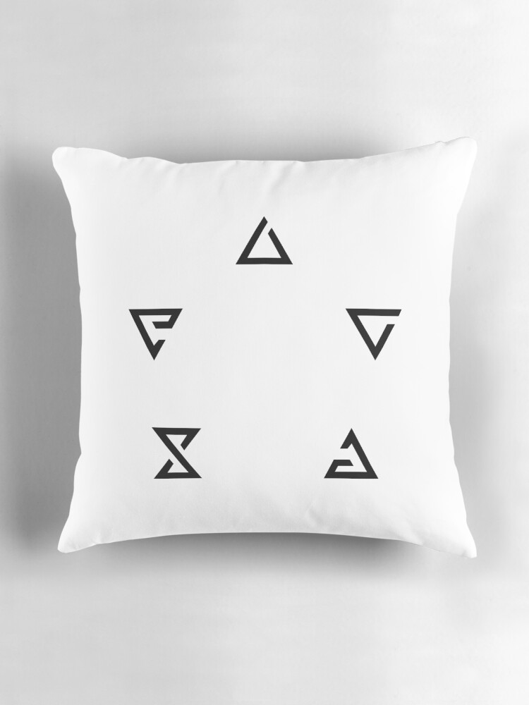 "Minimalist Witcher Signs" Pillow for Sale by wordyghost | Redbubble
