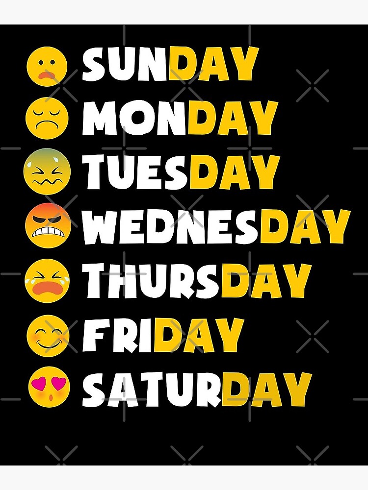 "Week Emoji" Sticker by sweet6dreams | Redbubble