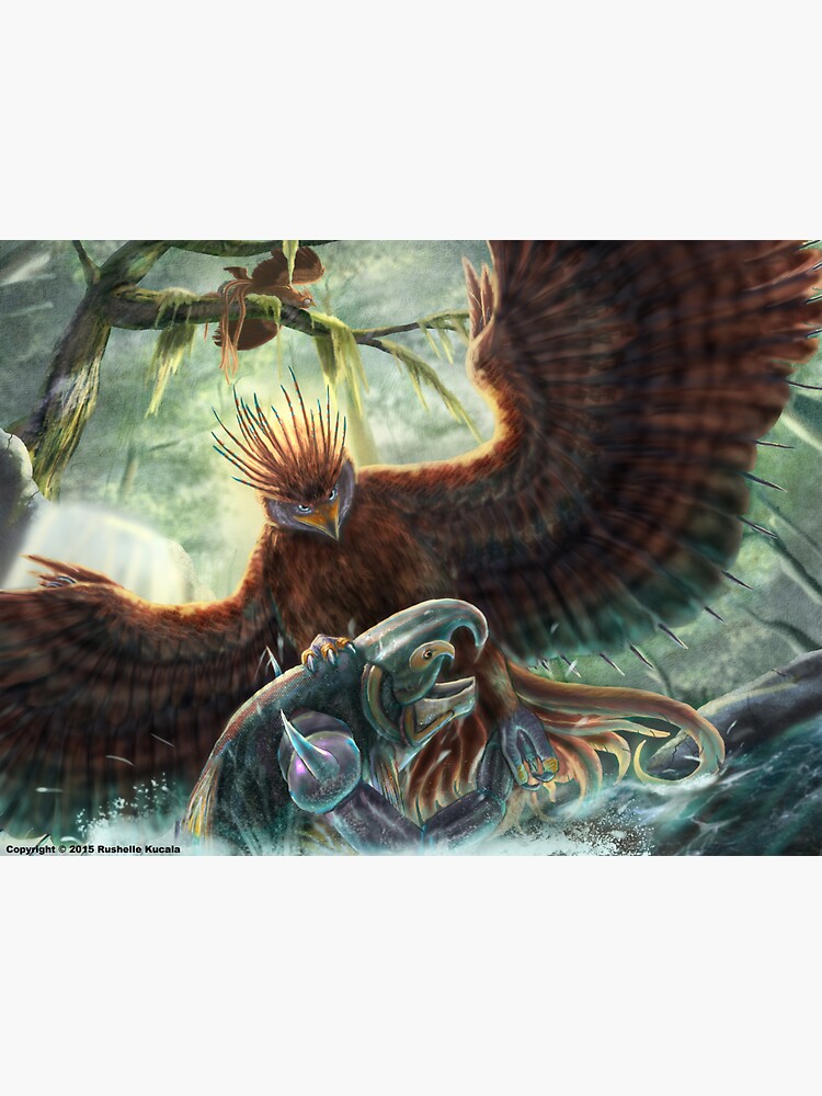 "Scorpion Tailed Hawk" Sticker by Thedragonofdoom | Redbubble