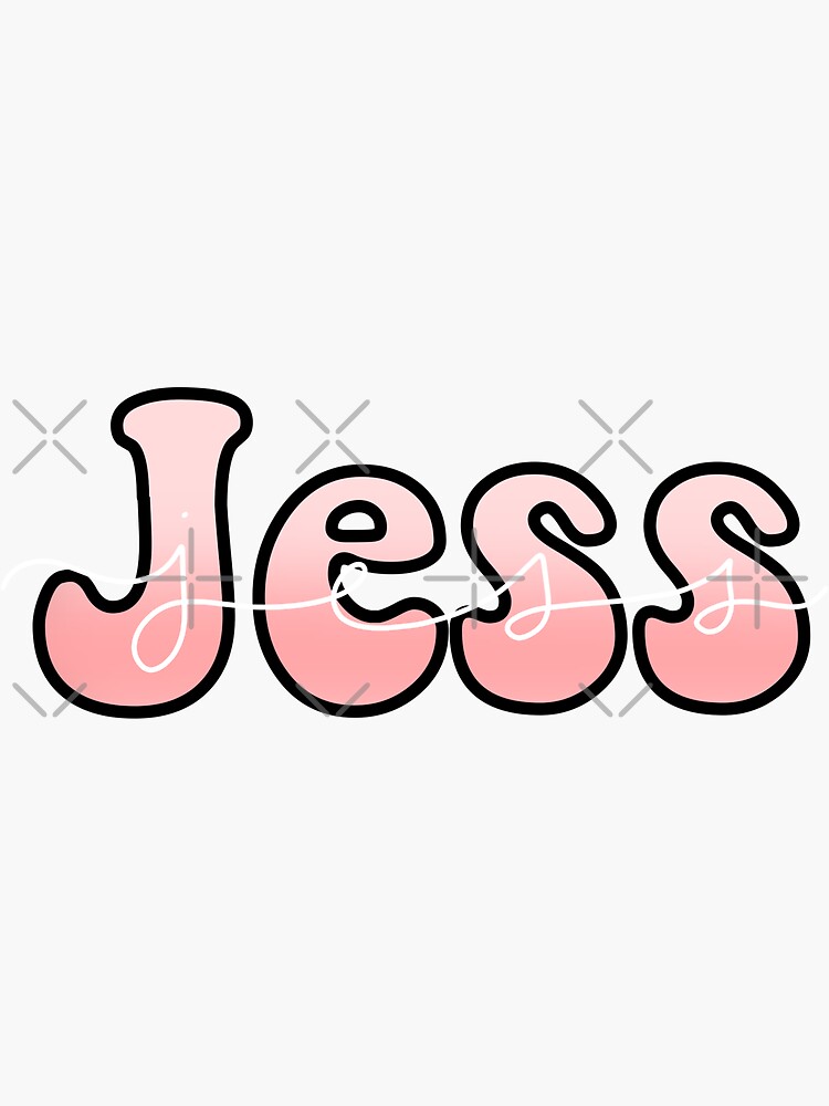 "Jess custom" Sticker for Sale by chloemadesigns | Redbubble