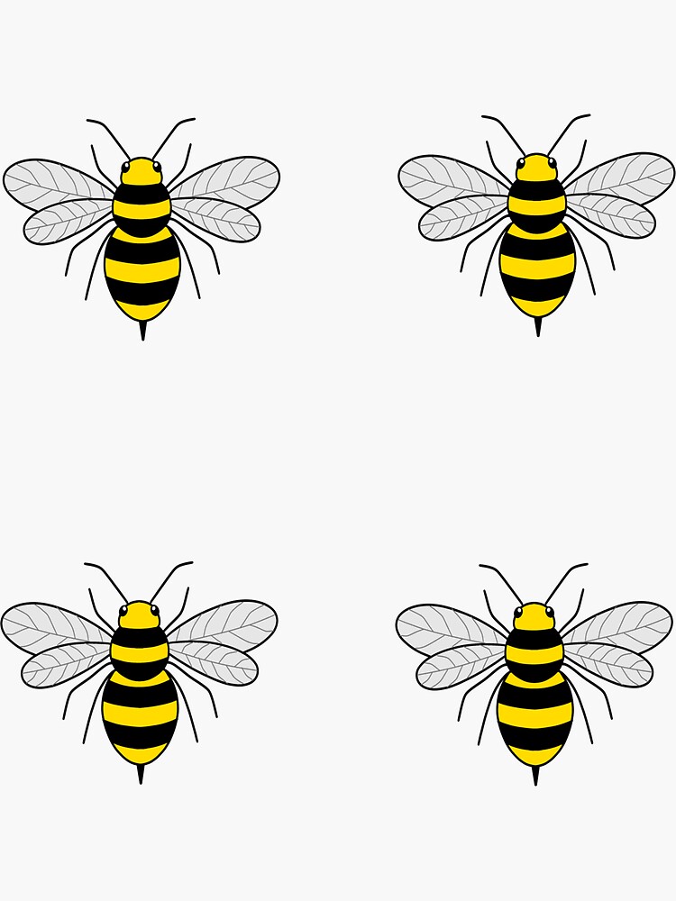 "Bee Sticker Pack" Sticker for Sale by ohmygosh-design | Redbubble