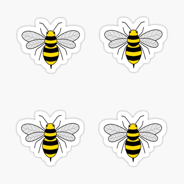 "Bee Sticker Pack" Sticker for Sale by ohmygosh-design | Redbubble