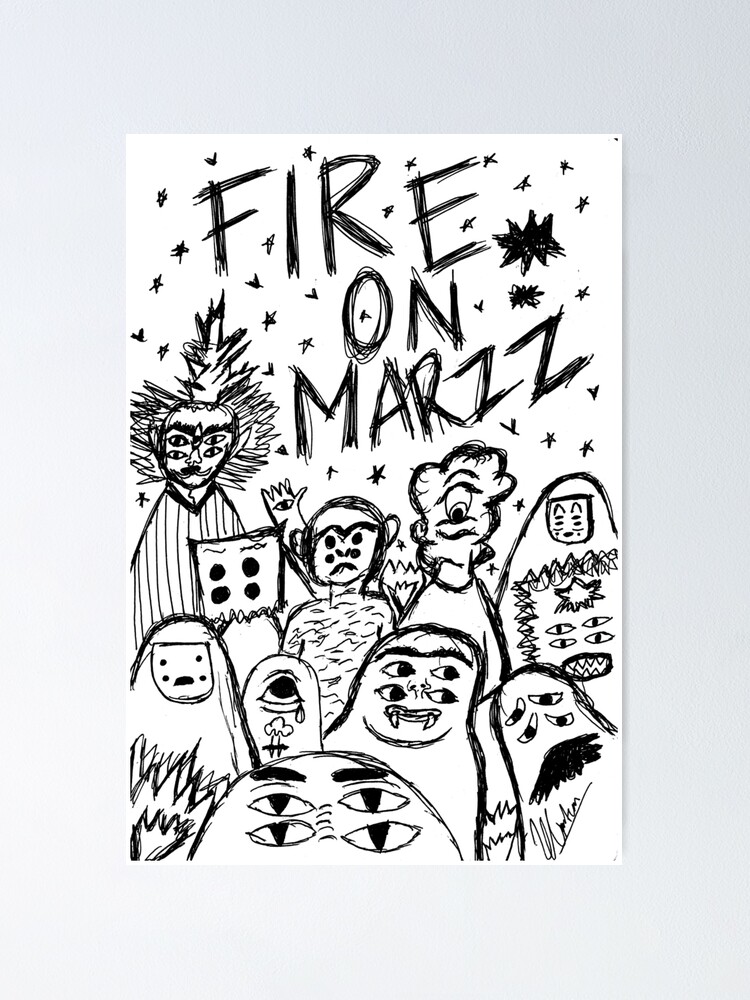 "BENEE FIRE ON MARZZ DESIGN" Poster for Sale by monpetithazza | Redbubble