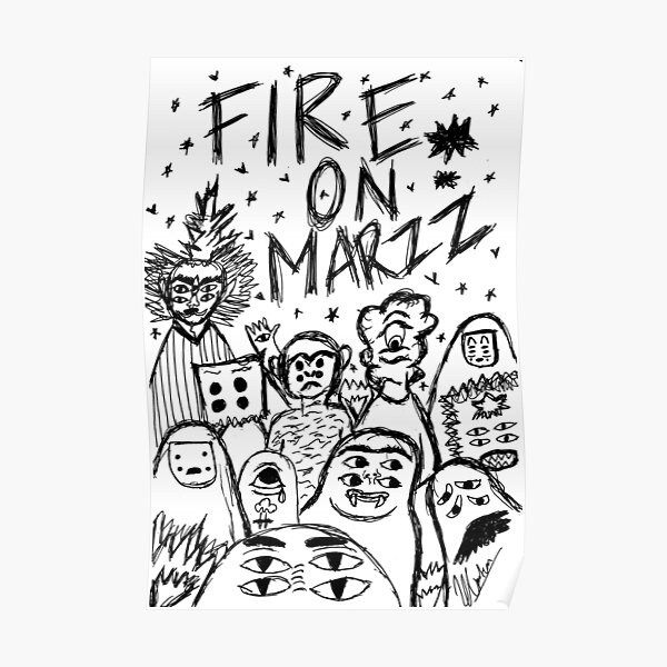 "BENEE FIRE ON MARZZ DESIGN" Poster for Sale by monpetithazza | Redbubble