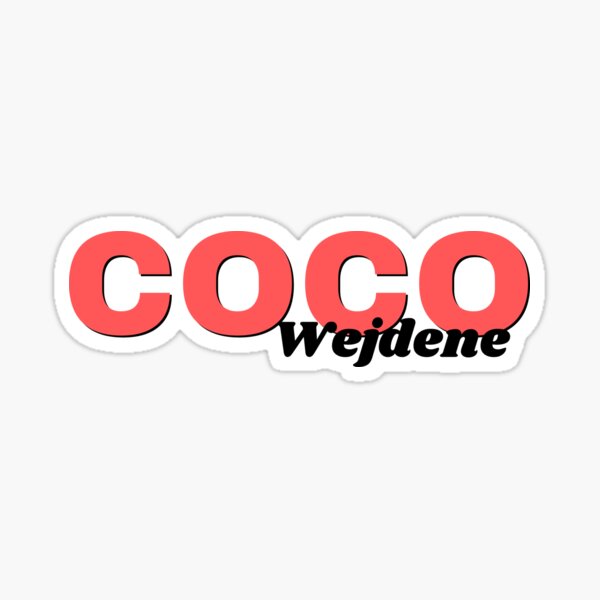 "COCO" Sticker for Sale by Giulianah | Redbubble