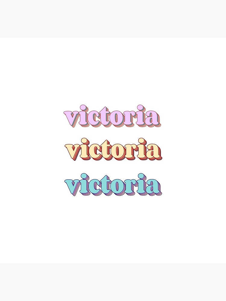 "Victoria Word Art" Pin for Sale by Arexus | Redbubble