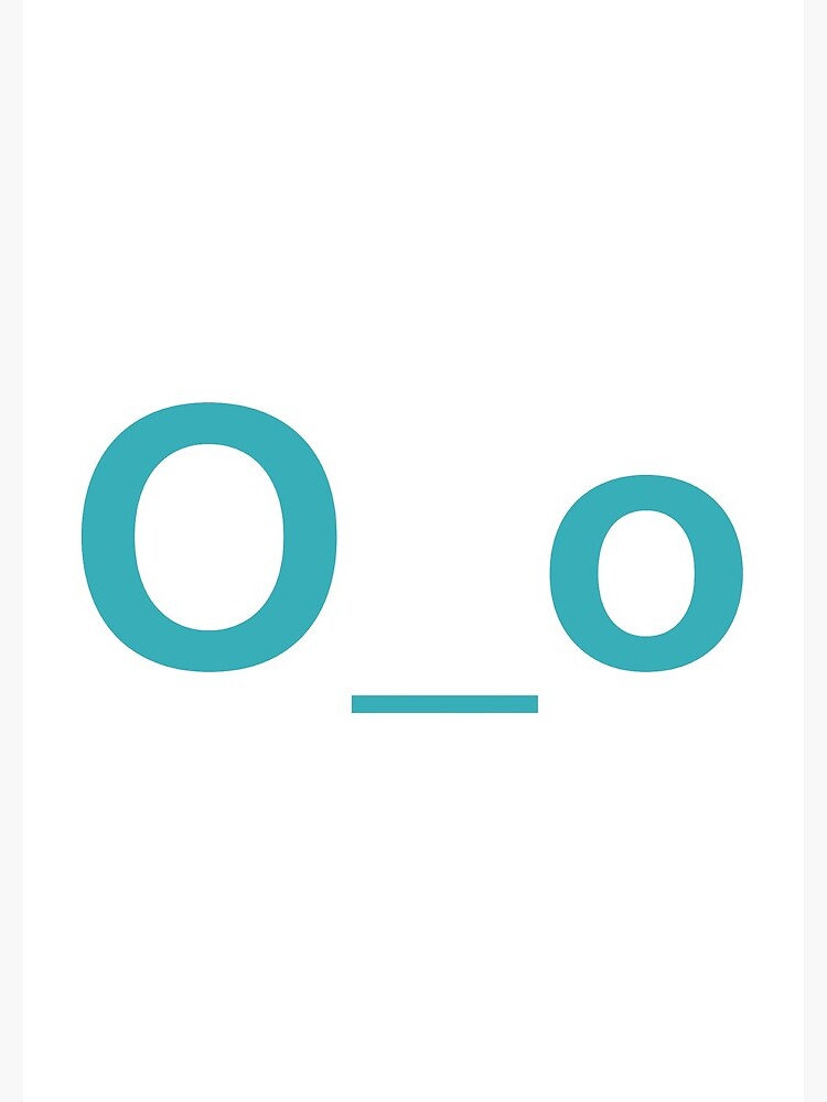 "O_o emoticon/emoji face" Spiral Notebook for Sale by Digital-Plaza ...