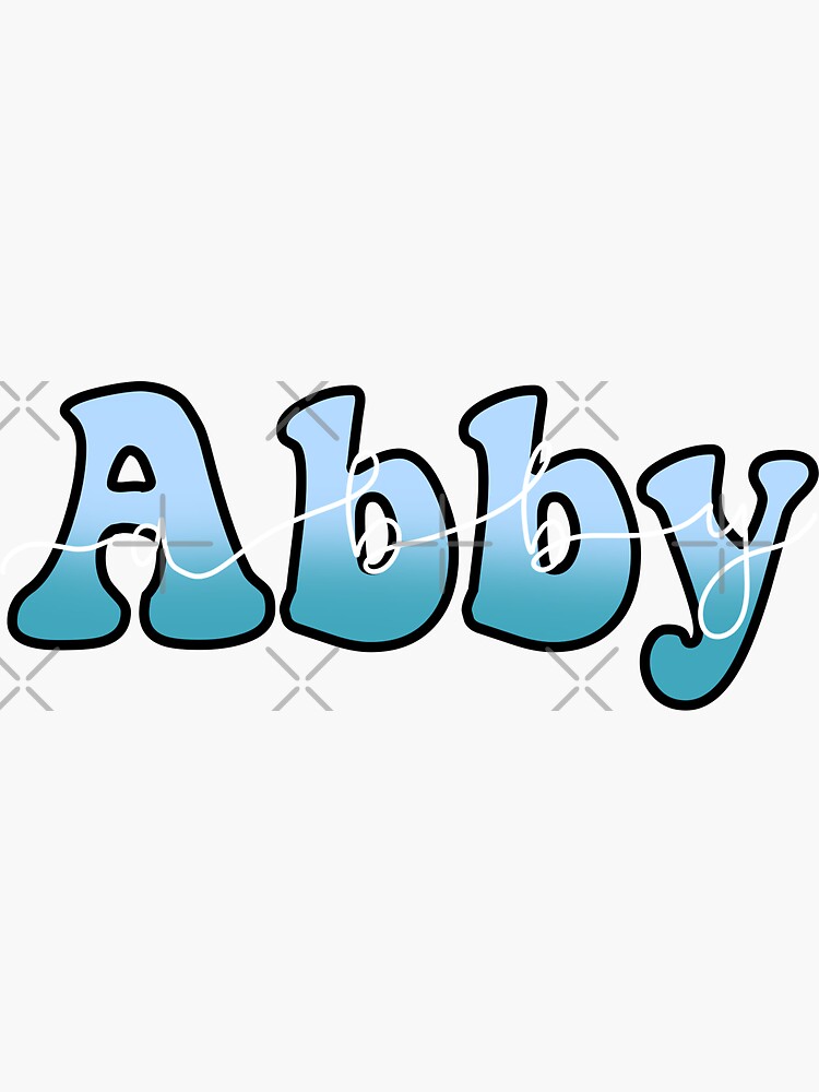 "Abby custom" Sticker for Sale by chloemadesigns | Redbubble