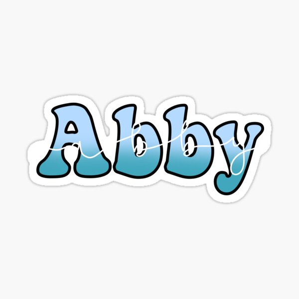 "Abby custom" Sticker for Sale by chloemadesigns | Redbubble