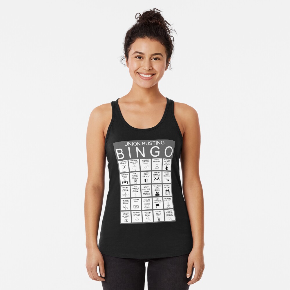 "Union Busting Bingo Card" Sticker for Sale by fuzzynautilus | Redbubble