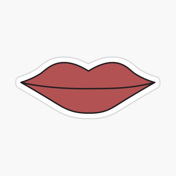 "Cute lips on face mask " Sticker by Lucydesigns2020 | Redbubble