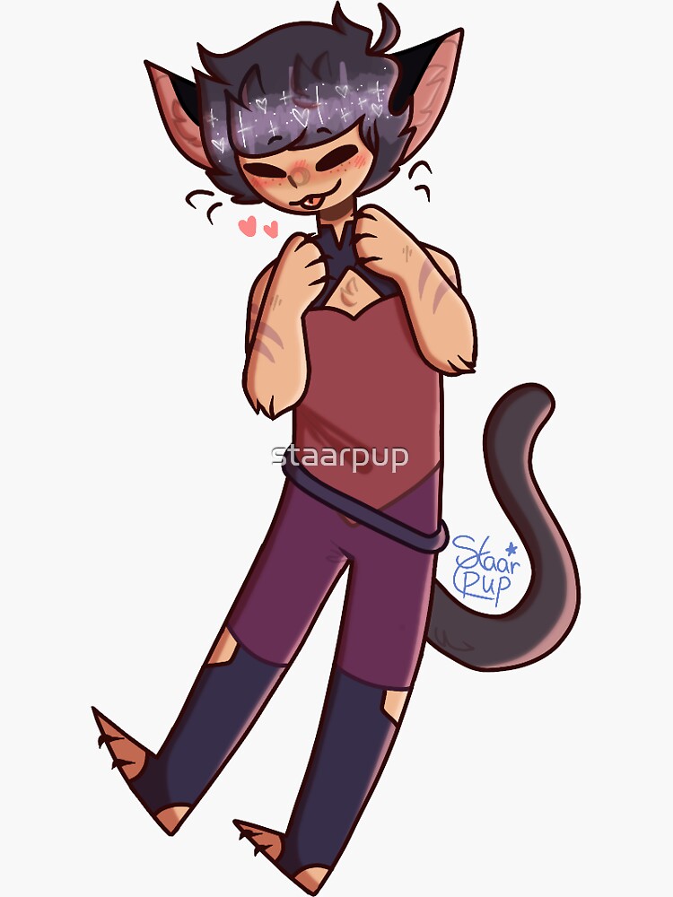 "Chibi Short-Haired Catra" Sticker for Sale by staarpup | Redbubble