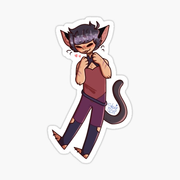 "Chibi Short-Haired Catra" Sticker for Sale by staarpup | Redbubble