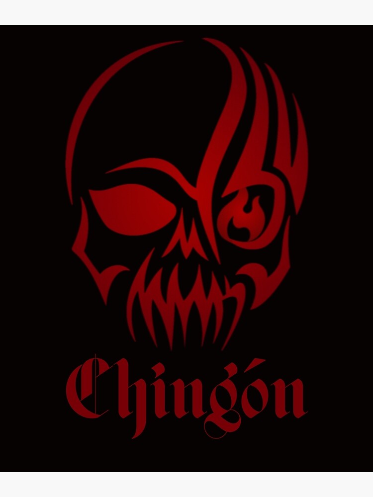 "Chingon skull-Mexican-hispanic-chicano" Photographic Print for Sale by ...