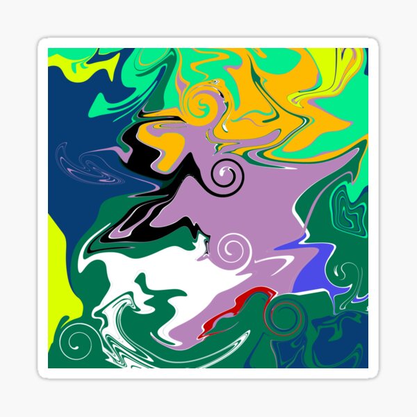 "LSD TRIP DESIGN" Sticker for Sale by Alibiclothing | Redbubble
