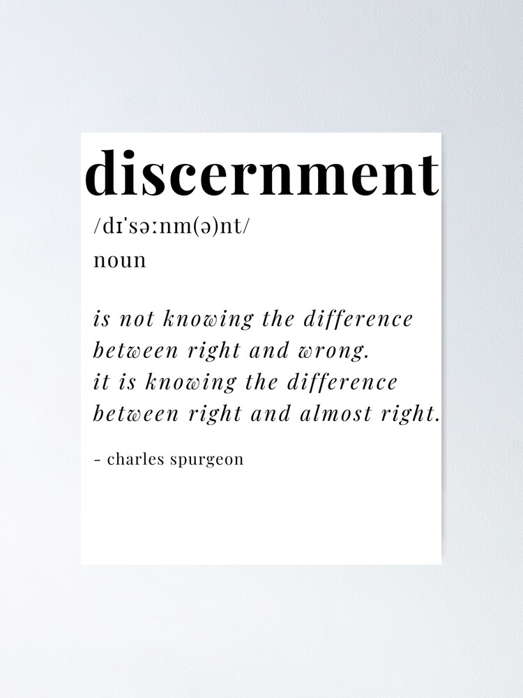 "Discernment Definition| lowercase text design - Charles Spurgeon quote ...