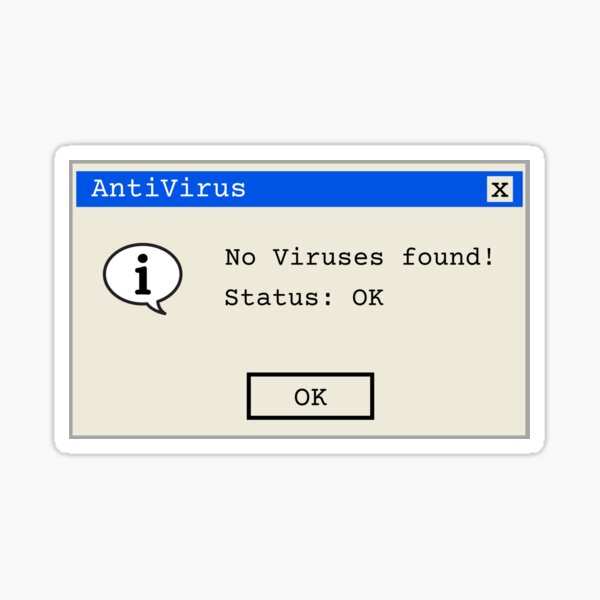 "AntiVirus" Sticker for Sale by sherwinc | Redbubble