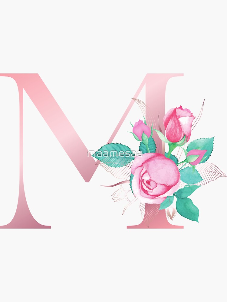 " Letter M" Sticker by maamesaa | Redbubble