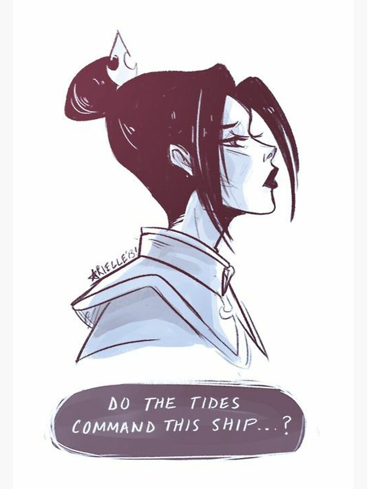 "azula who commands this ship sticker" Poster by moon-drunk | Redbubble