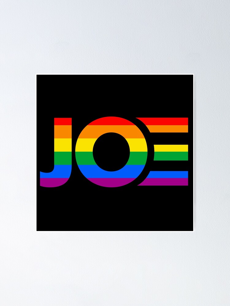 "JOE RAINBOW PRIDE" Poster by popdesigner | Redbubble