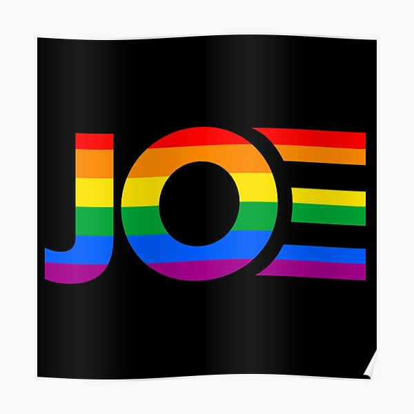 "JOE RAINBOW PRIDE" Poster by popdesigner | Redbubble