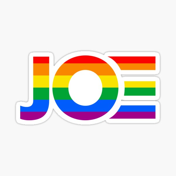 "JOE RAINBOW PRIDE" Sticker by popdesigner | Redbubble