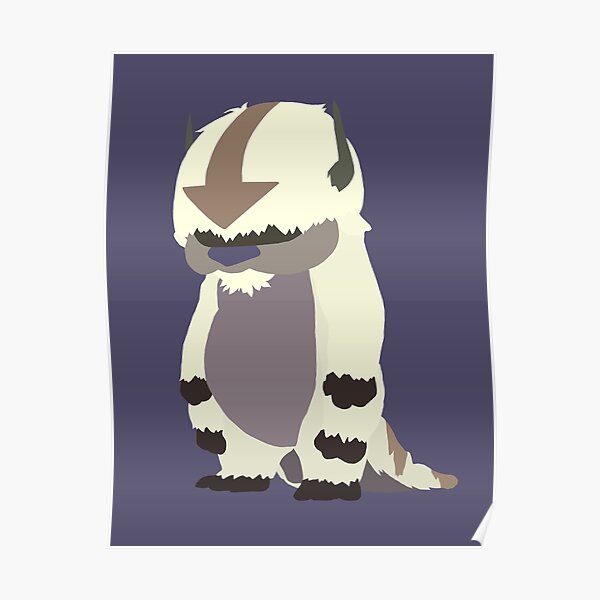 "Standing- Appa Avatar the Last Airbender" Poster by Makieroon | Redbubble