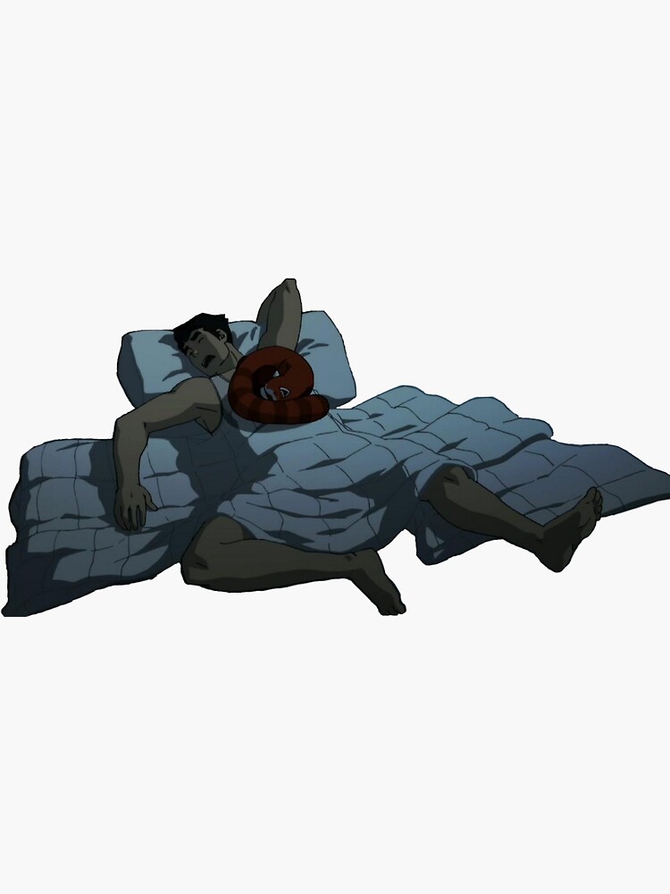 " Sleeping Bolin" Sticker by SpaztasticNerd | Redbubble