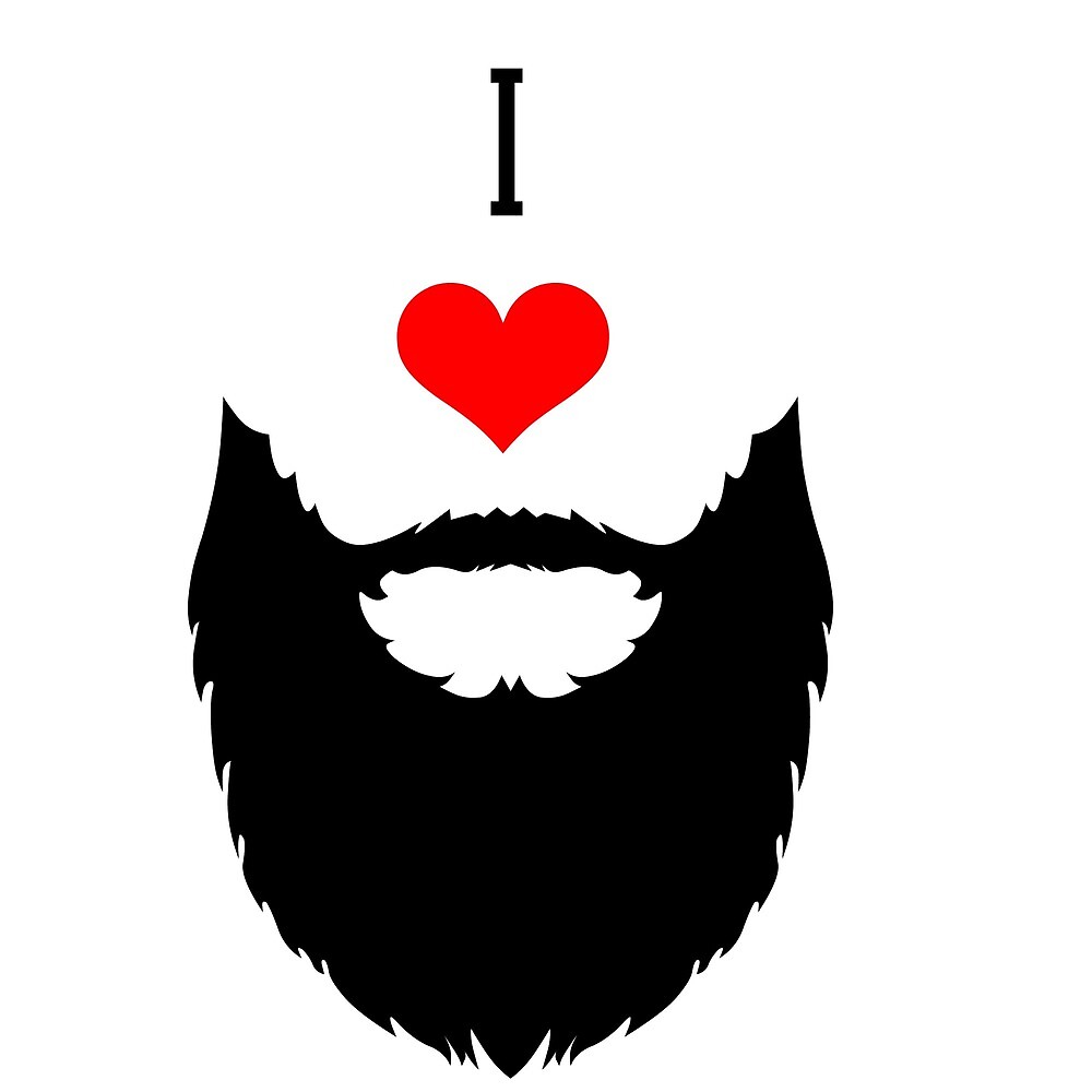 "beard love " by Rebeccarachel | Redbubble