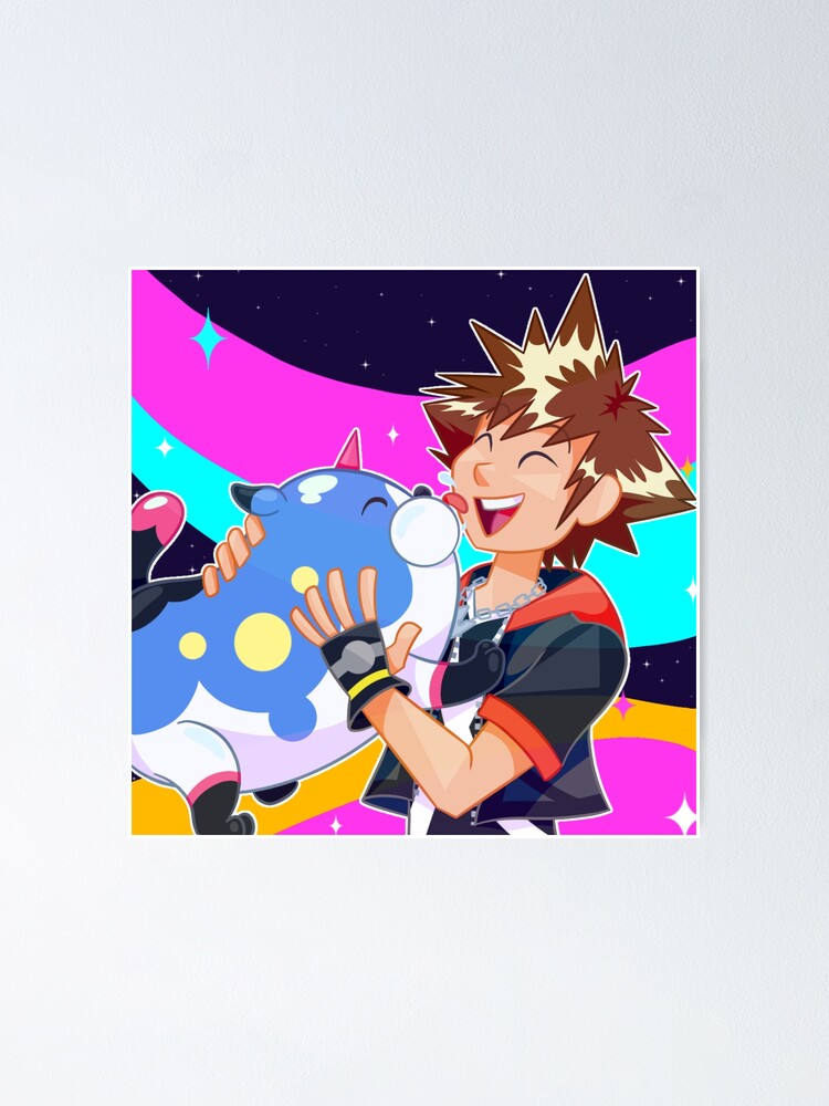 "Sora and his Cat" Poster by Imaplatypus | Redbubble