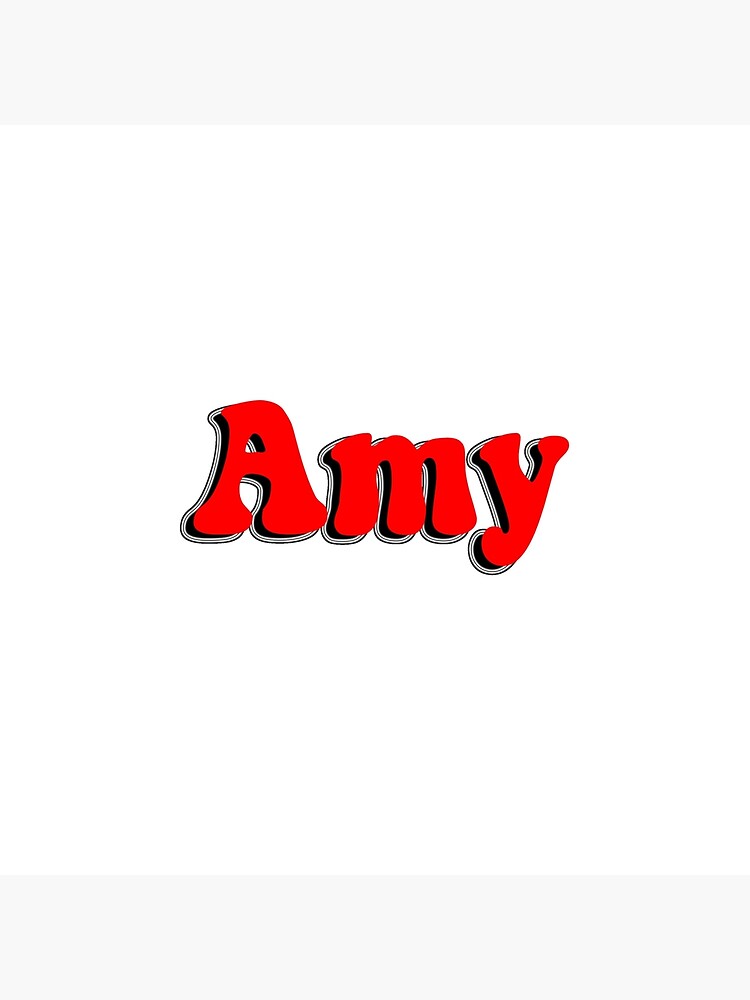 "Amy Name Sticker Custom Cute" Art Print for Sale by PeachiesDesigns ...