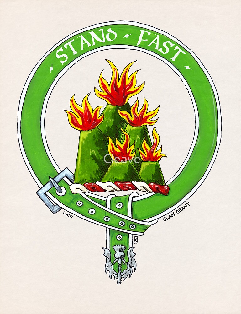 "Clan Grant Scottish Crest" by Cleave | Redbubble