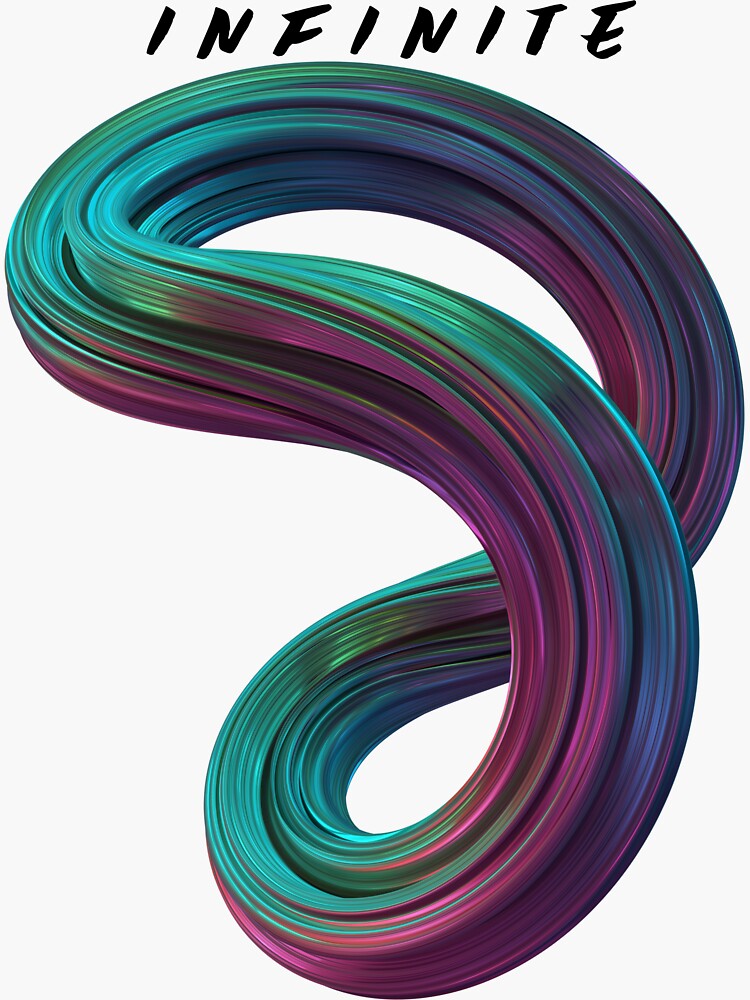"Teal and Purple Infinity Symbol Design" Sticker by IndyMayaApparel ...
