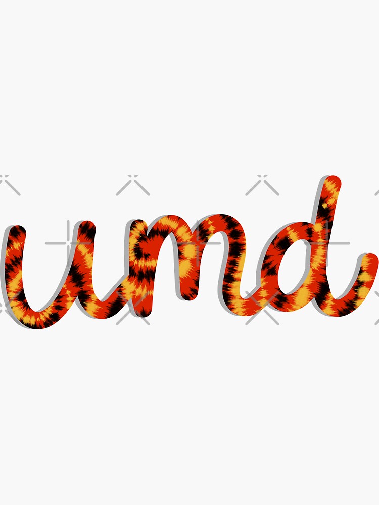 "Umd " Sticker for Sale by maddiesiegel | Redbubble