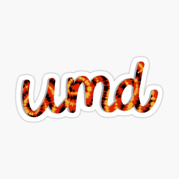 "Umd " Sticker for Sale by maddiesiegel | Redbubble
