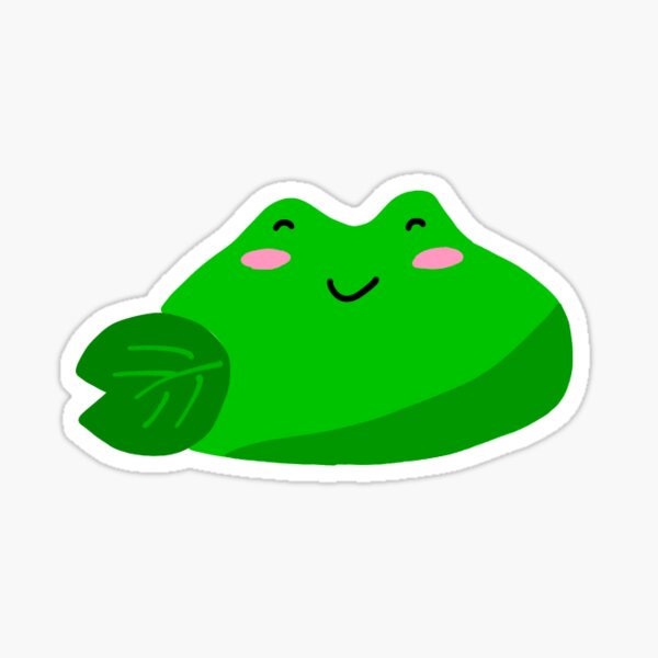 "happy frog " Sticker for Sale by brinnafaughnan | Redbubble