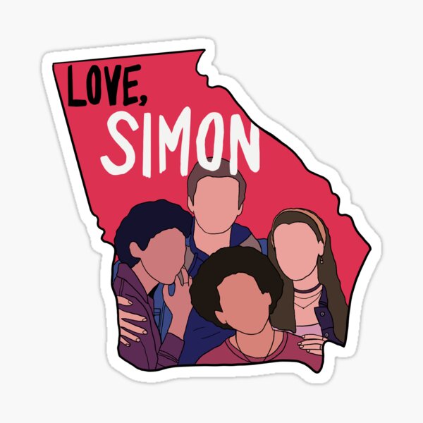 "Georgia Love, Simon " Sticker for Sale by trrosen | Redbubble