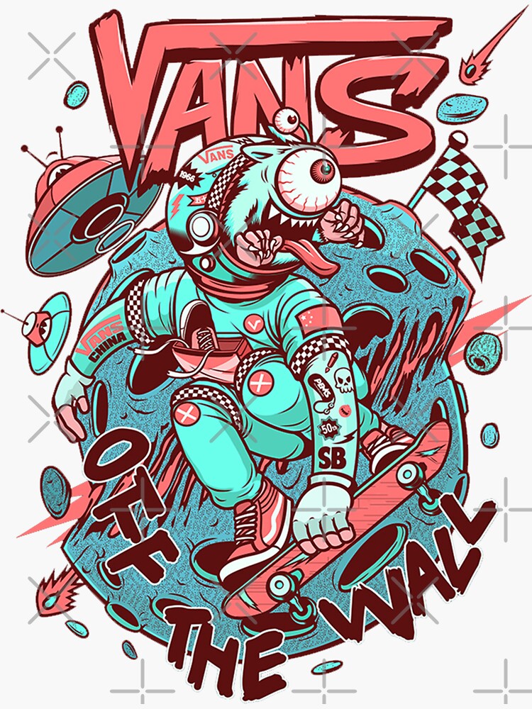 "Skate Monster" Sticker for Sale by Stonkks | Redbubble