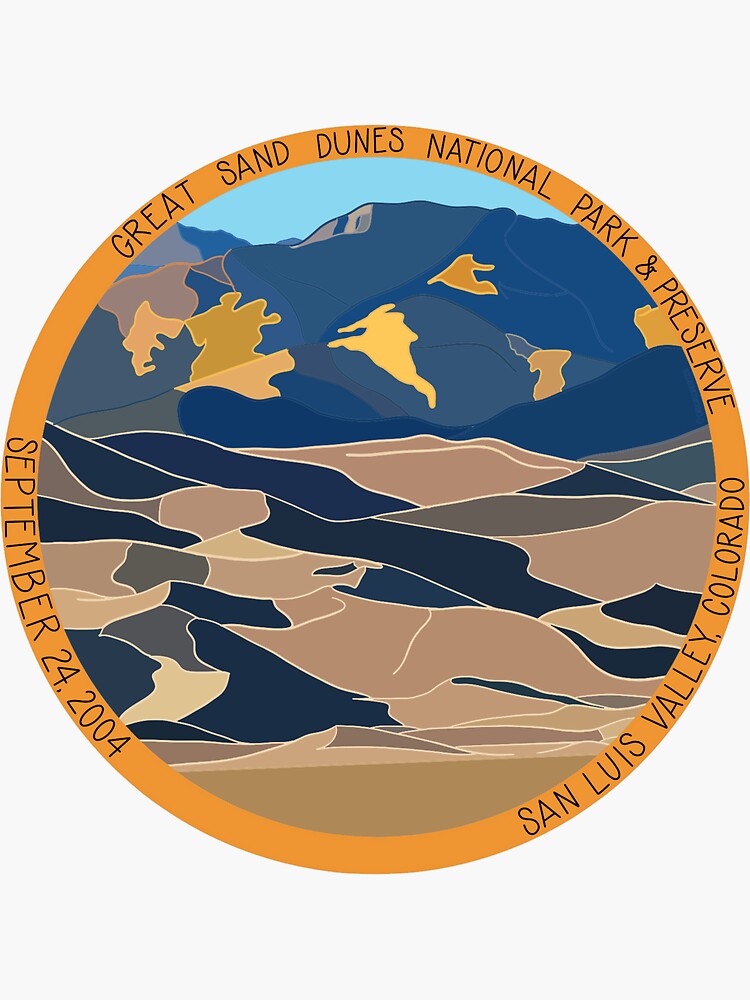 "Great Sand Dunes National Park" Sticker for Sale by crocuscreates ...