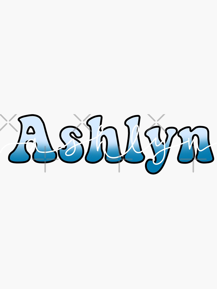 "Ashlyn custom" Sticker for Sale by chloemadesigns | Redbubble