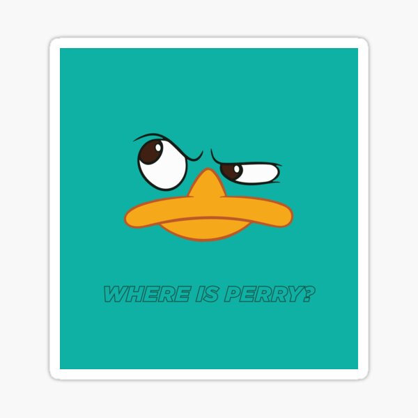 "Perry The Platypus" Sticker by Sukistic | Redbubble